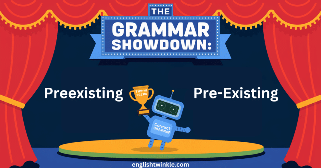 Pre-Existing or Preexisting: Which One is Correct? - English Twinkle
