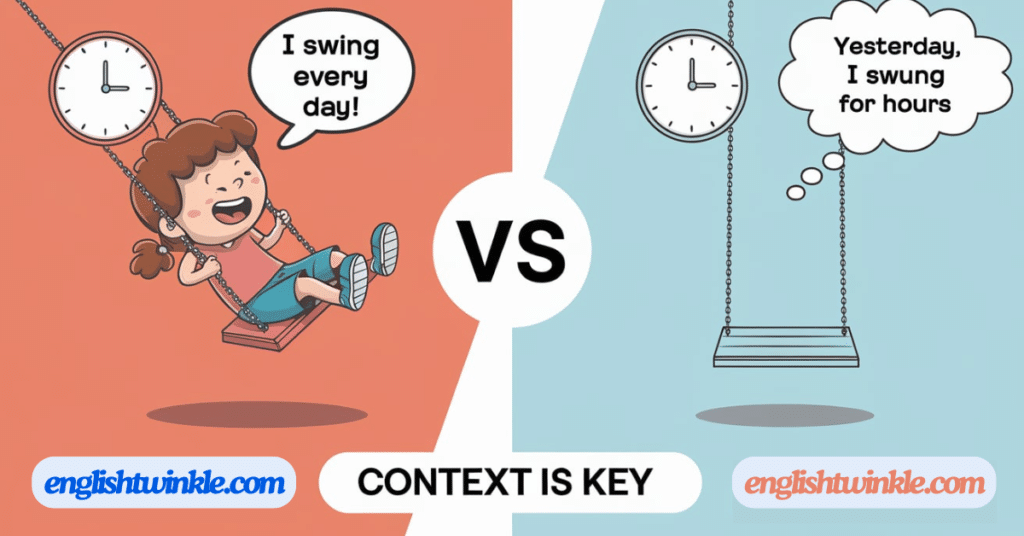 What is the past tense of swing? Is it swing, swang or swung? - English ...
