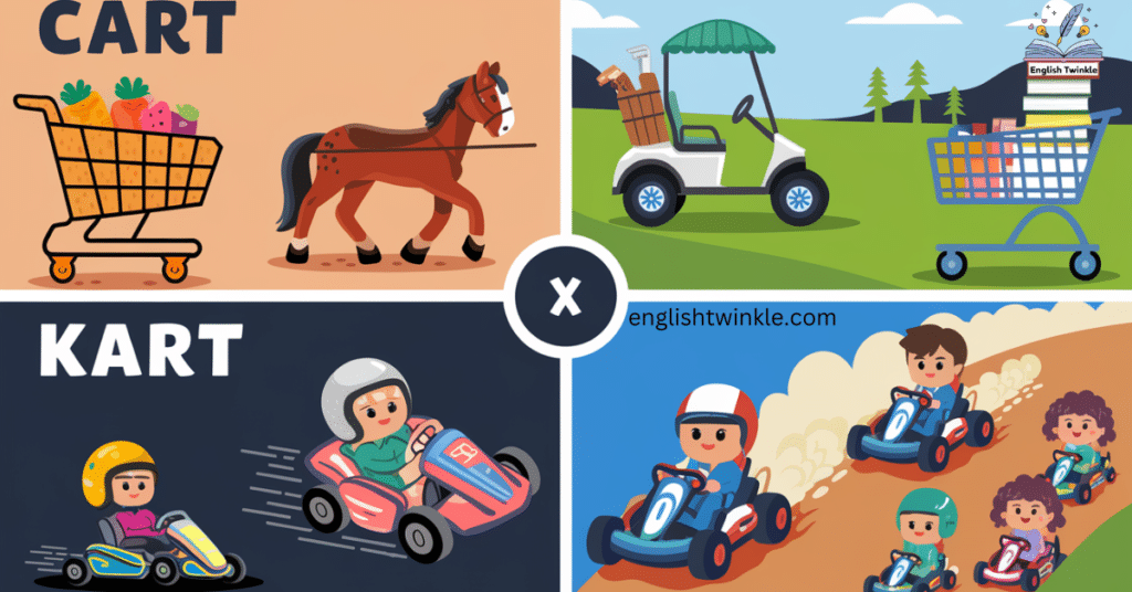 Cart vs Kart: Which Spelling to Use? - English Twinkle