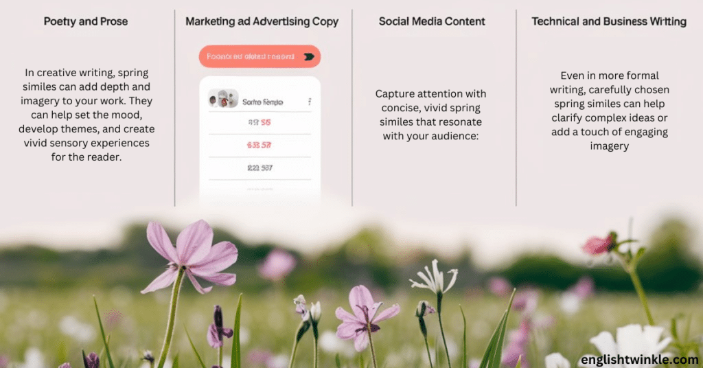 49 Similes for Spring: A Seasonal Symphony of Comparison - English Twinkle